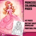Princess Coloring Pages, Fairy Tale Coloring, Royal Coloring, Barbie ...