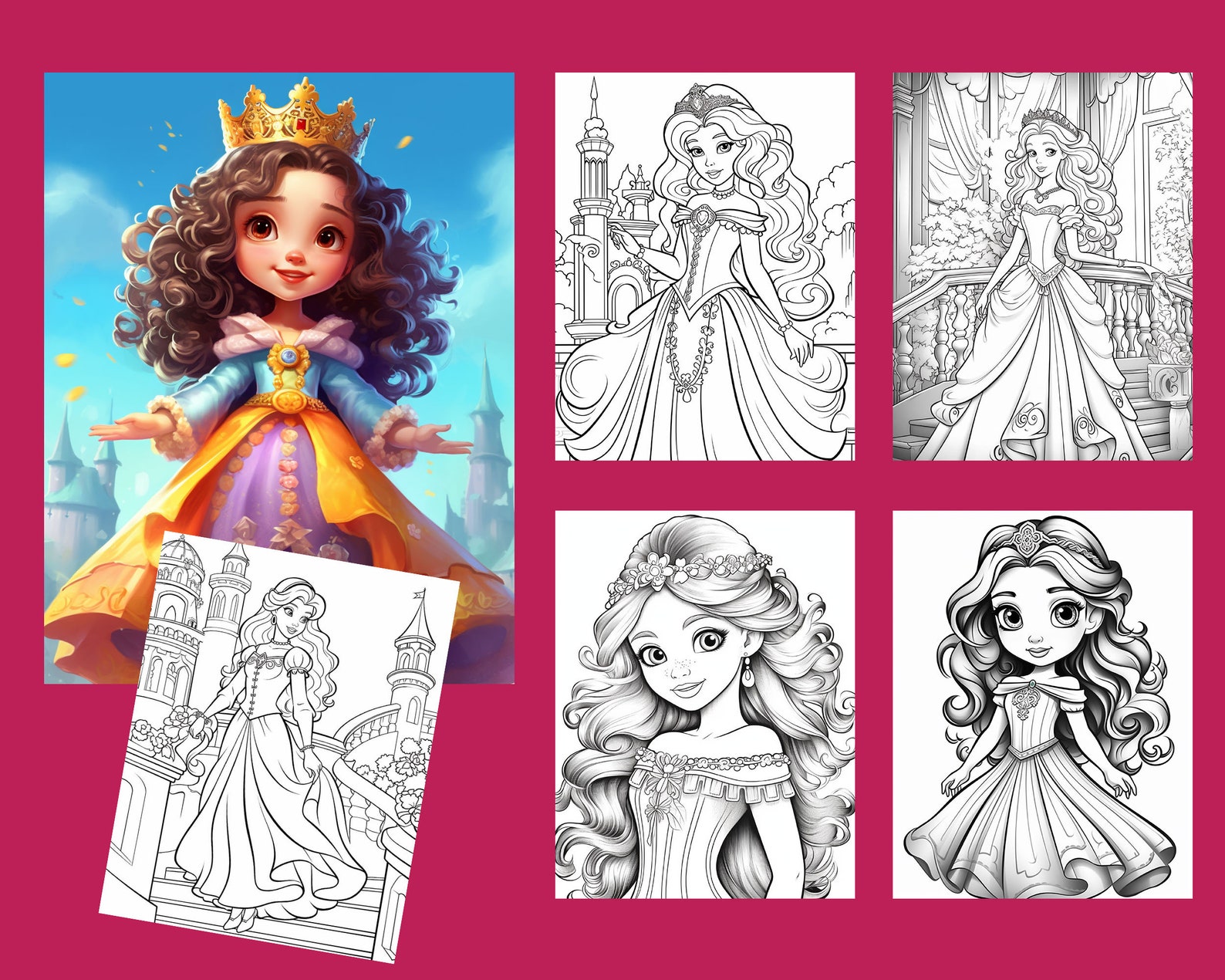 Princess Coloring Pages, Fairy Tale Coloring, Royal Coloring, Barbie ...