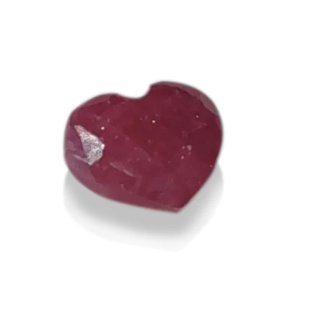 Natural Burmese Ruby Heart Shape Cut, 1.10 Ct, Earth Mined, Purple Ruby ...