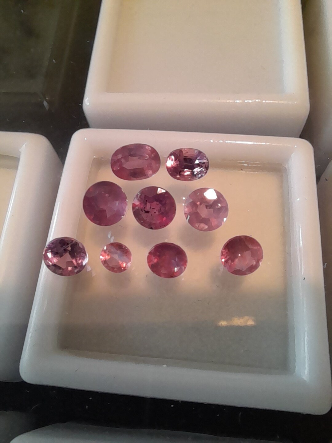 Natural Burmese Ruby's & Pink Sapphire Parcel X 9 Gems, Perfectly Cut ...