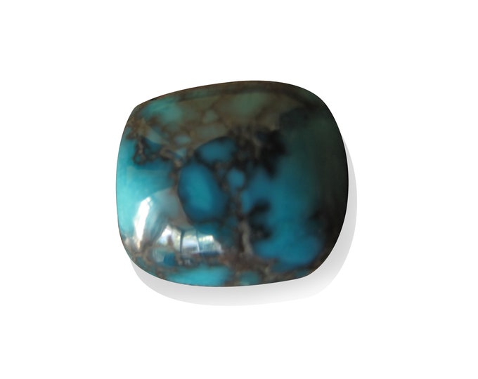 Lander Turquoise 12.80 Ct, Exceptional Cabochon, Mirror Polish, Rich ...