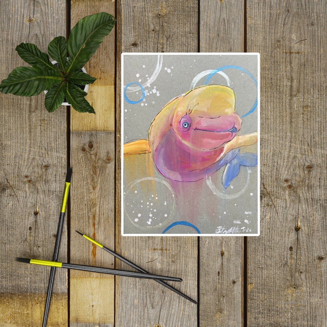 Beluga Print, Beluga Whale Art, Ocean Print, Oceanlife Art,, Art Print ...