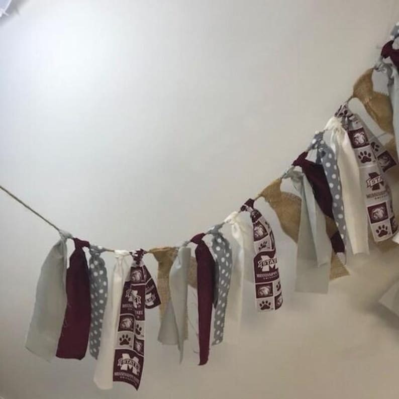 Mississippi State Fabric Banner - Etsy