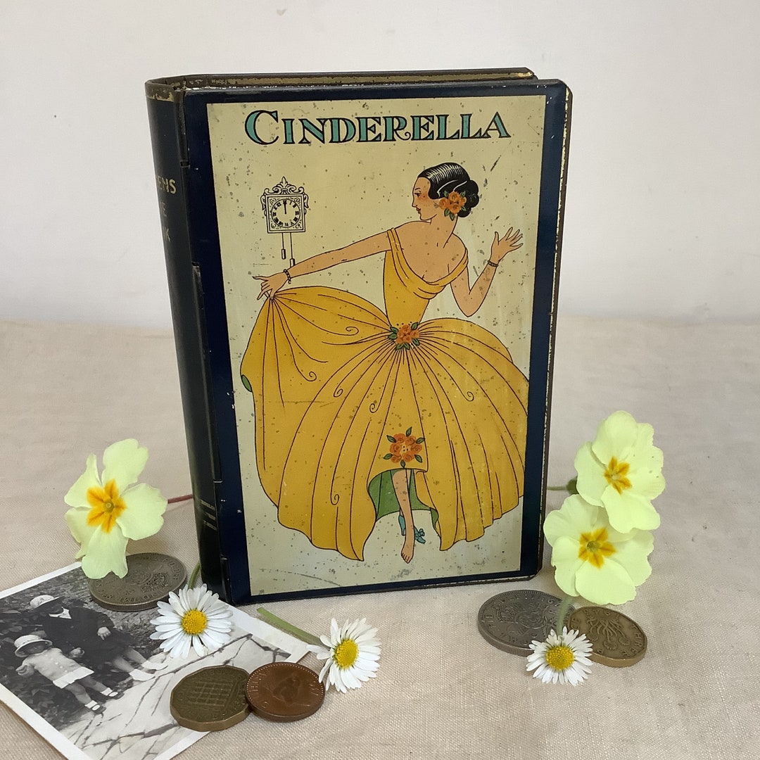Vintage Cinderella Tinplate Money Box - Etsy