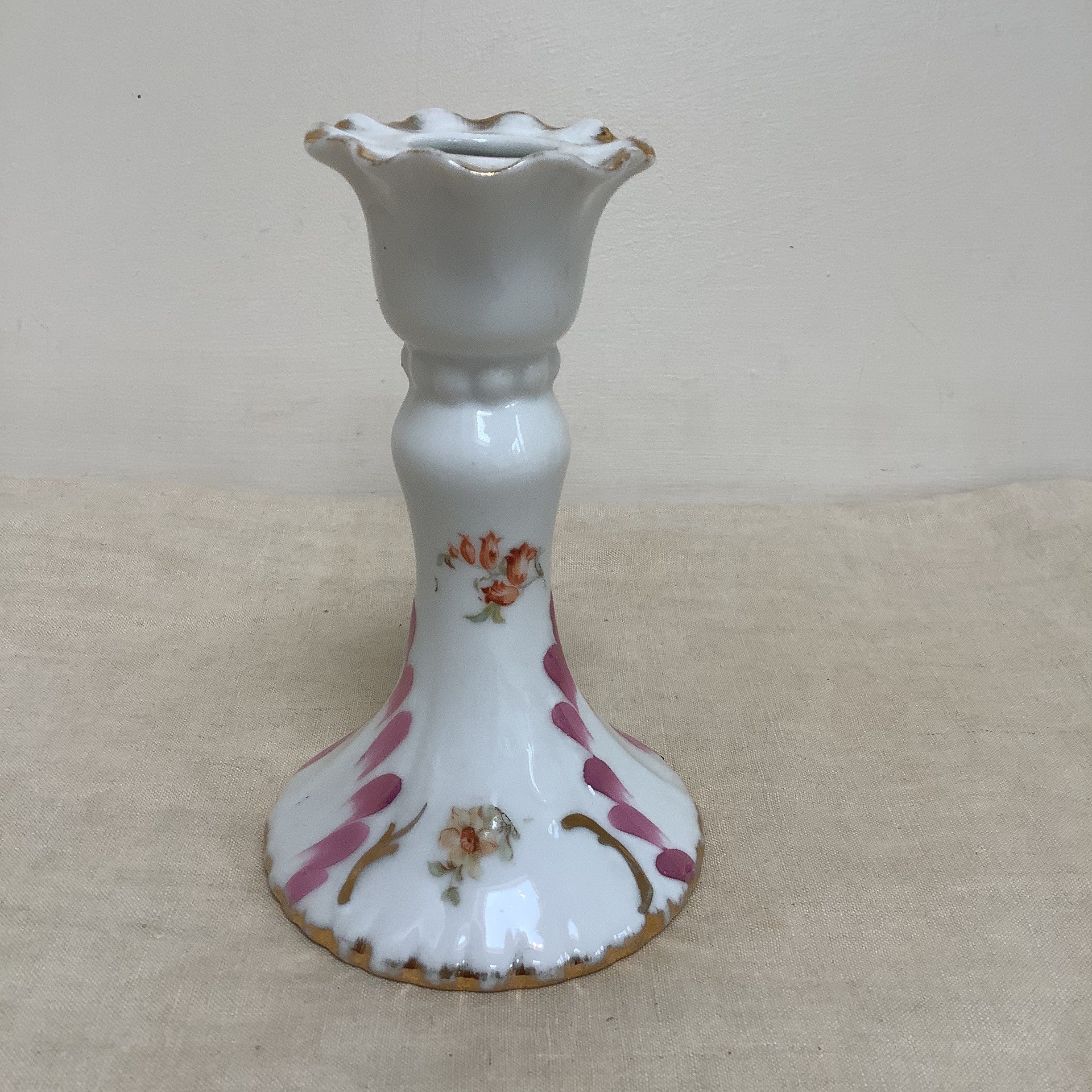 Pretty Pair of Ceramic Candlesticks - Etsy UK