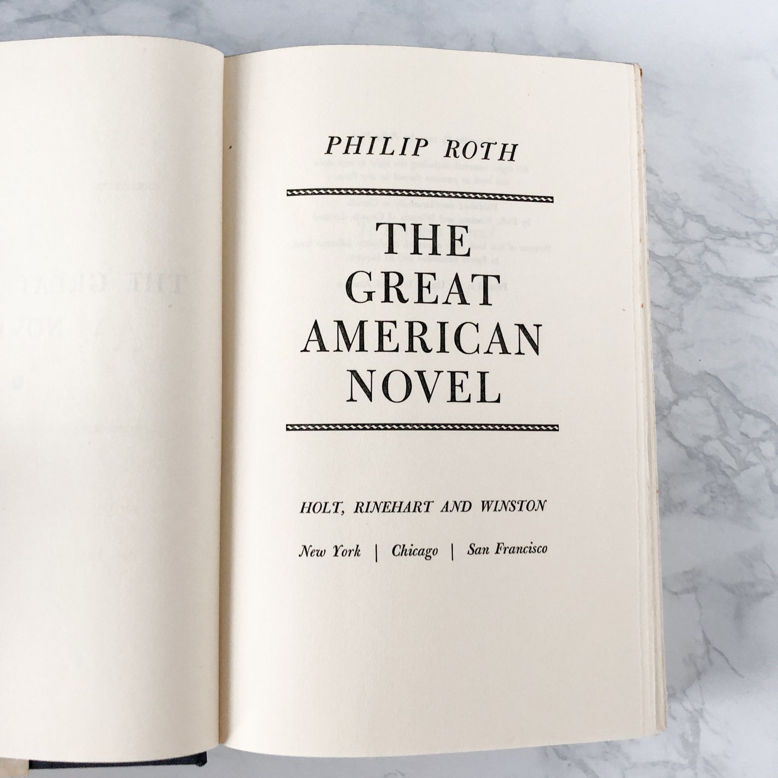 The Great American Novel by Philip Roth FIRST BOOKCLUB | Etsy