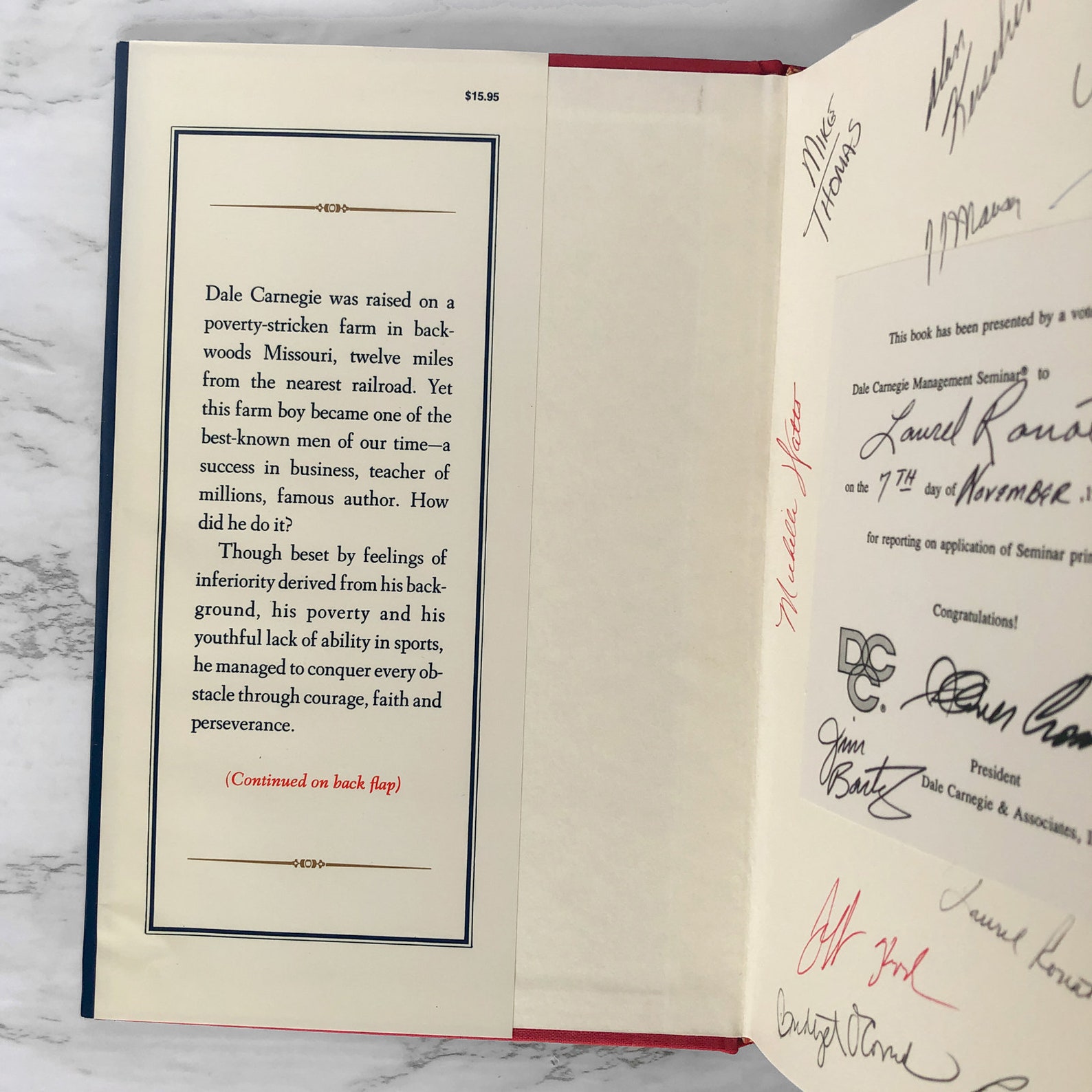 SIGNED Dale Carnegie's Scrapbook FIRST EDITION Edited | Etsy