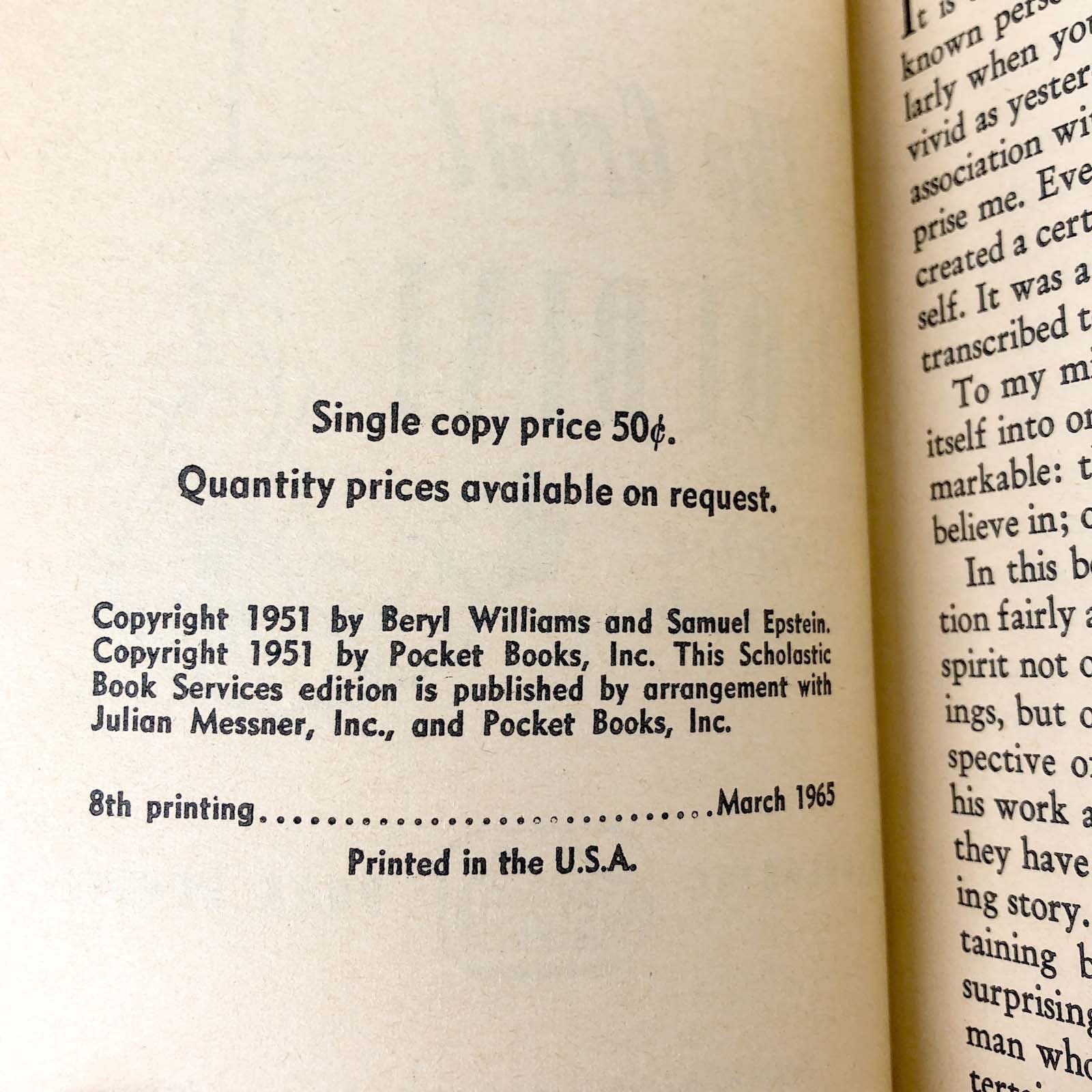 The Great Houdini by Samuel Epstein & Beryl Williams 1965 | Etsy