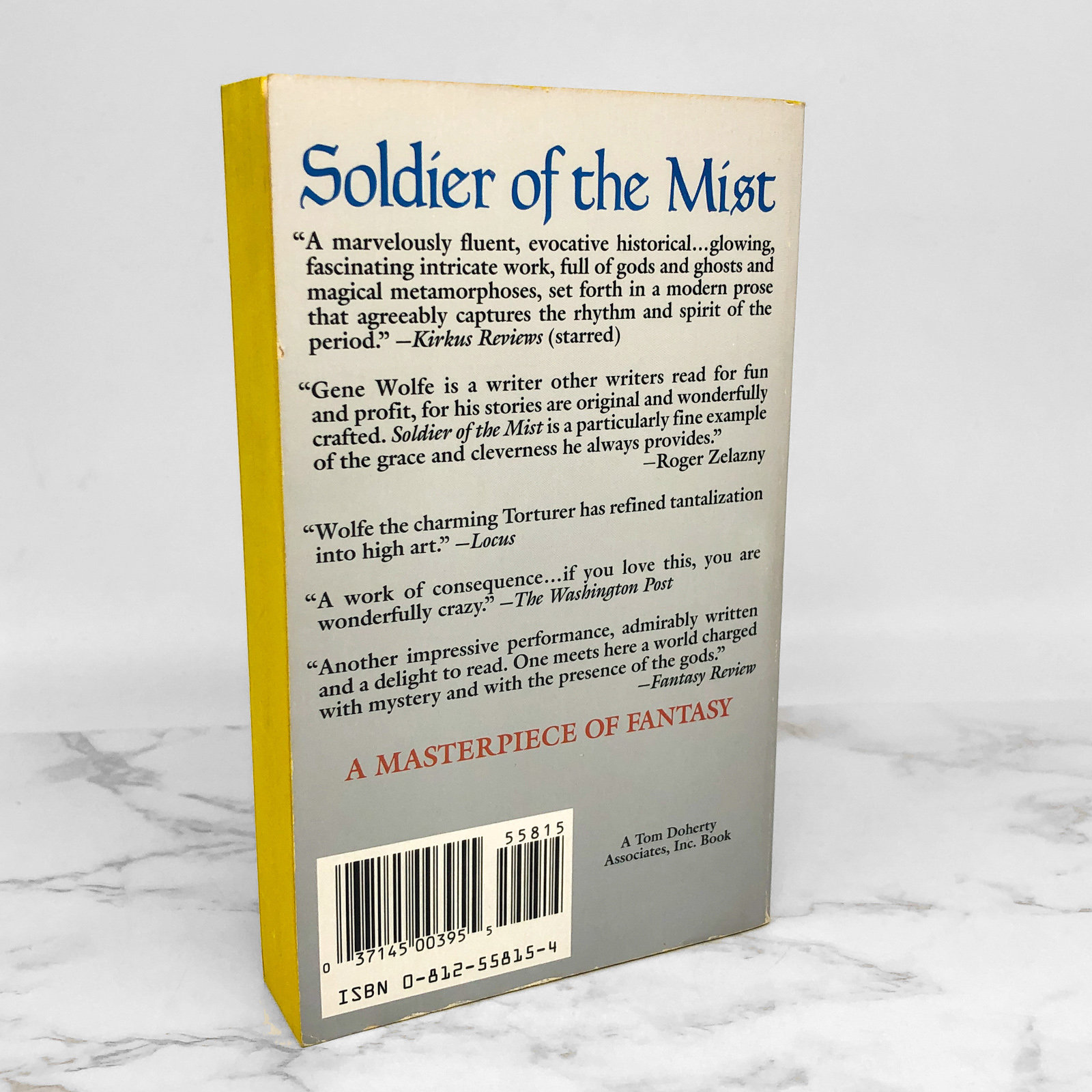 Soldier of the Mist by Gene Wolfe FIRST PAPERBACK PRINTING - Etsy