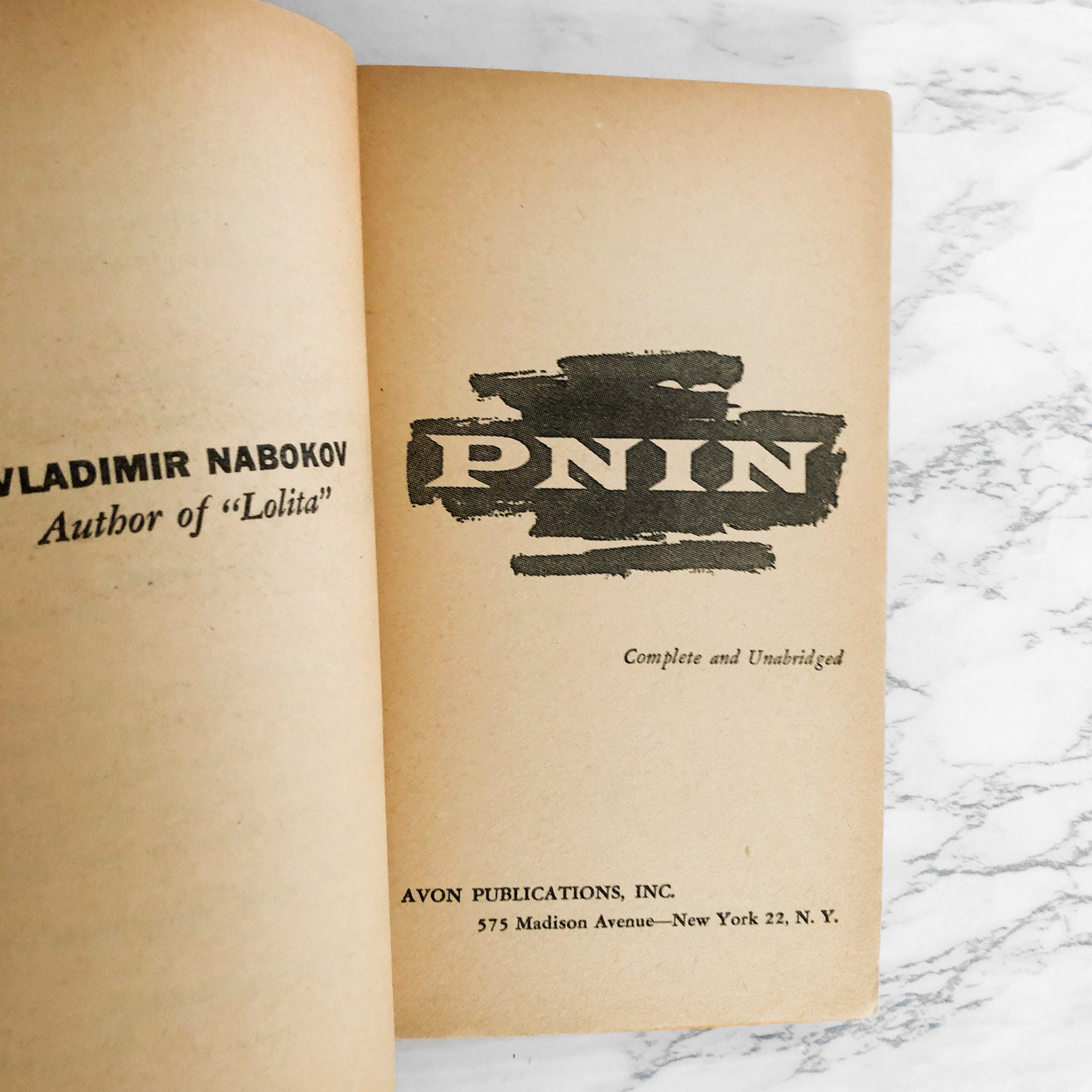 Pnin by Vladimir Nabokov FIRST PAPERBACK PRINTING 1957 // - Etsy UK