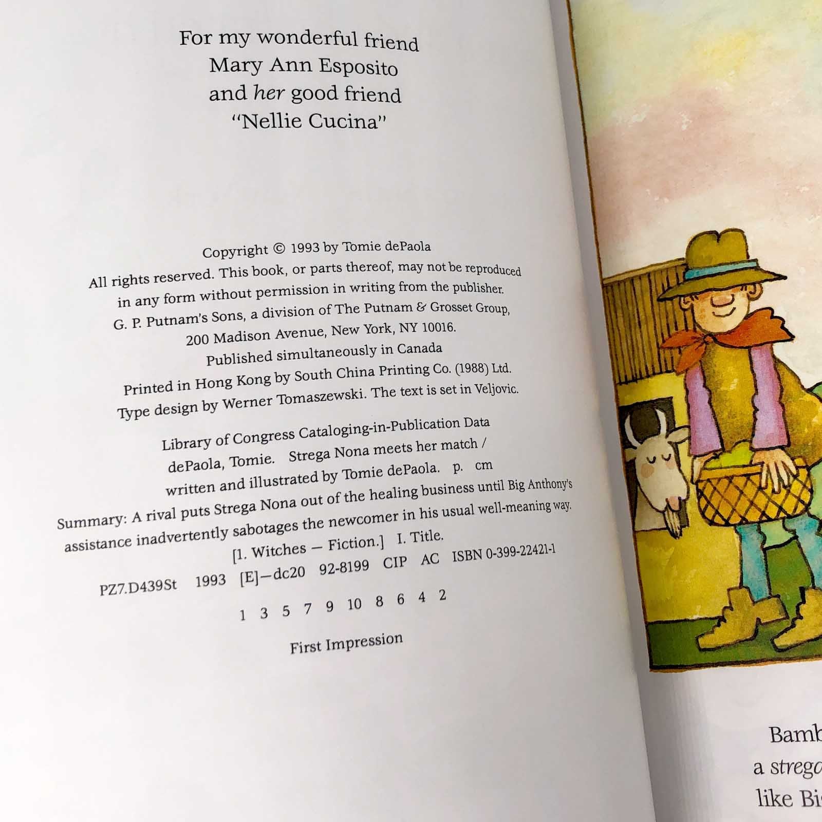 Strega Nona Meets Her Match by Tomie Depaola FIRST EDITION - Etsy