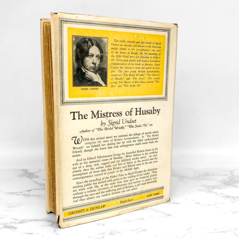The Mistress of Husaby by Sigrid Undset [FIRST EDITION] 1928 • Antique ...