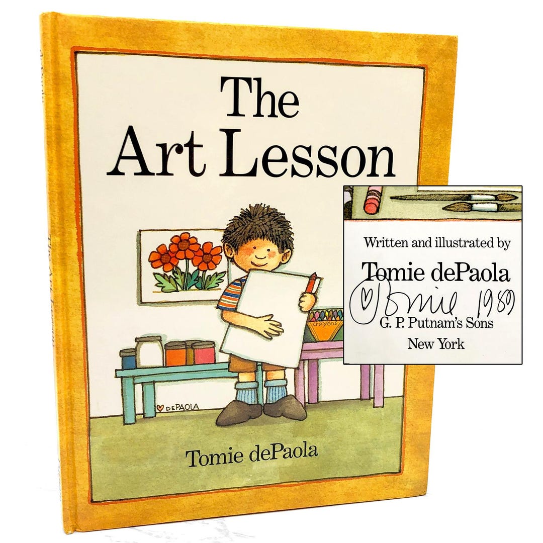 SIGNED! the Art Lesson by Tomie Depaola [FIRST EDITION] 1989 • G.P ...