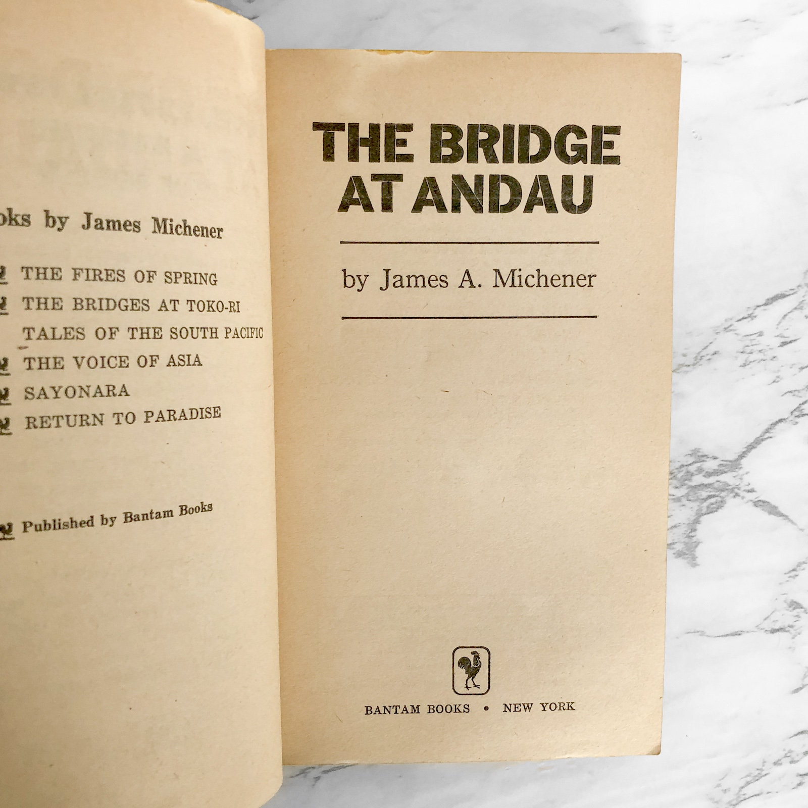 The Bridge at Andau by James A. Michener FIRST PAPERBACK | Etsy