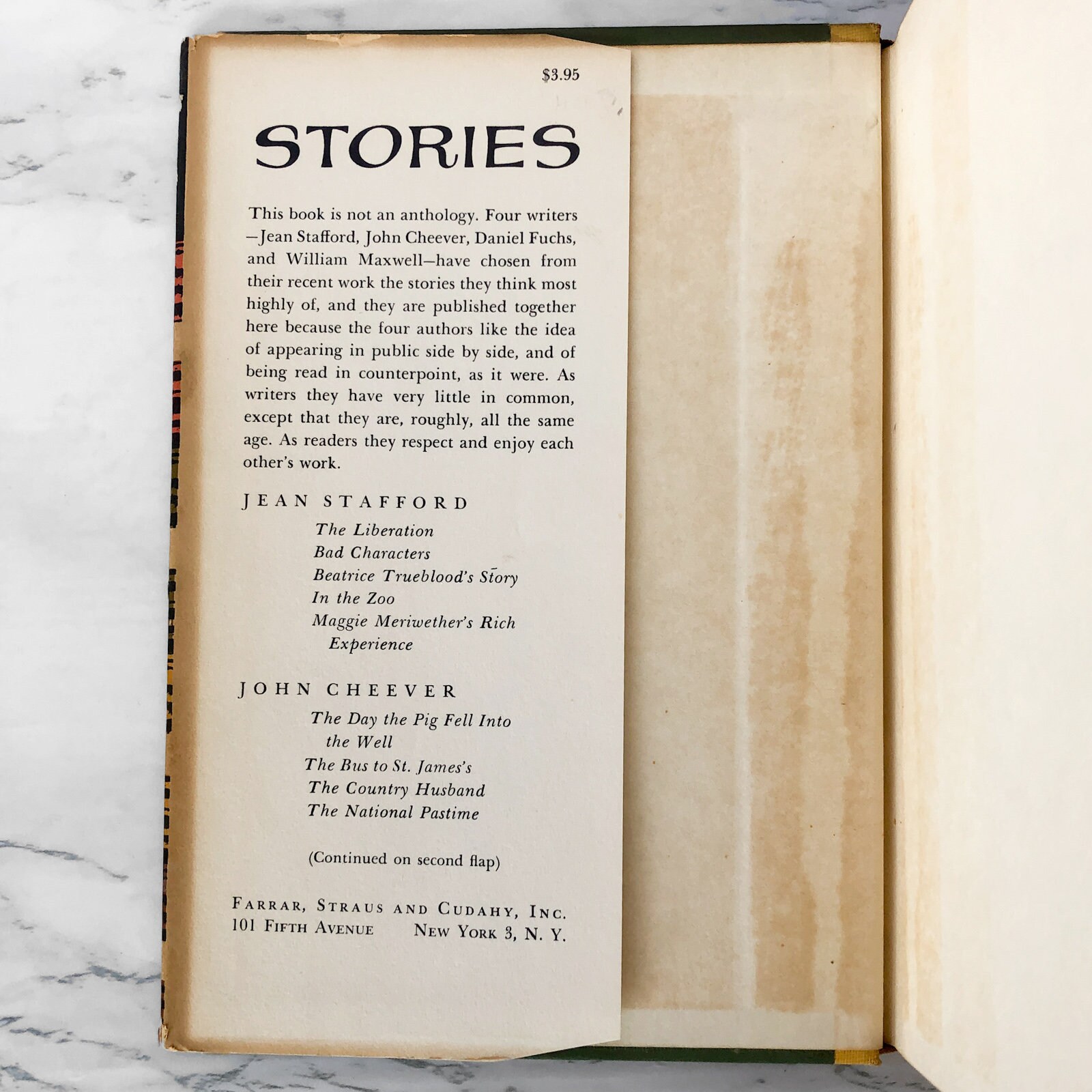 Stories by Jean Stafford John Cheever William Maxwell & - Etsy