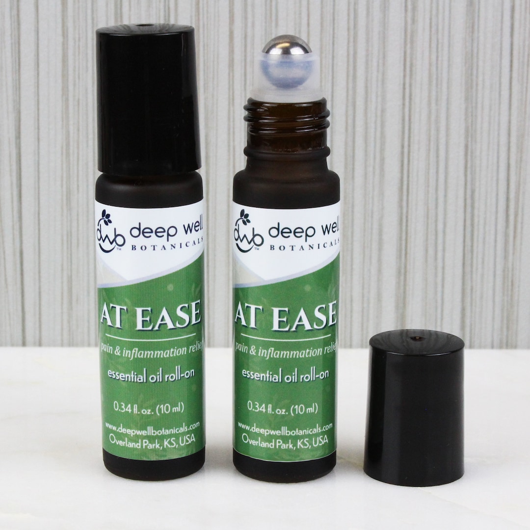 At Ease Roll-on Essential Oils Natural 10 Ml Rollerball Charity - Etsy