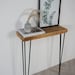 Omni Rustic Console Table With Black 3 Pin Hairpin Legs. (hallway Table ...