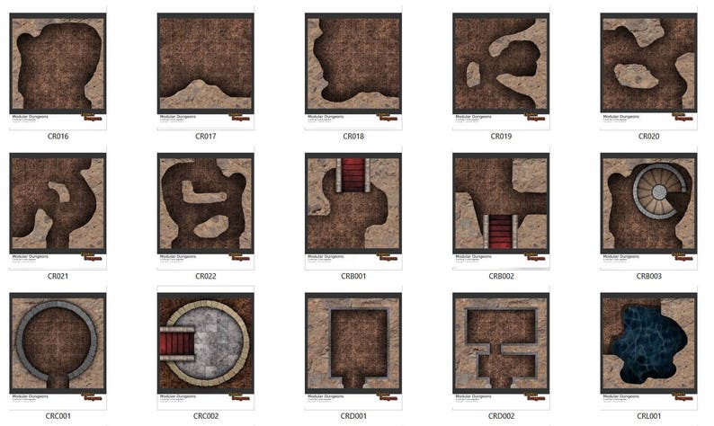 Draken Dungeons Cave Tiles 917 - Etsy