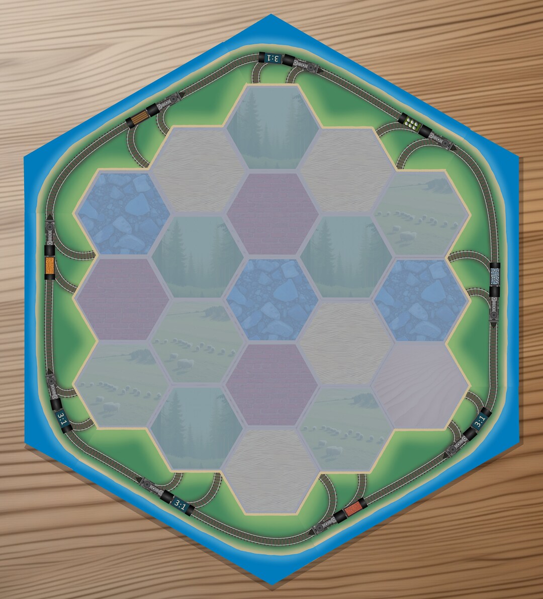 Train Border Custom Catan Border - Etsy