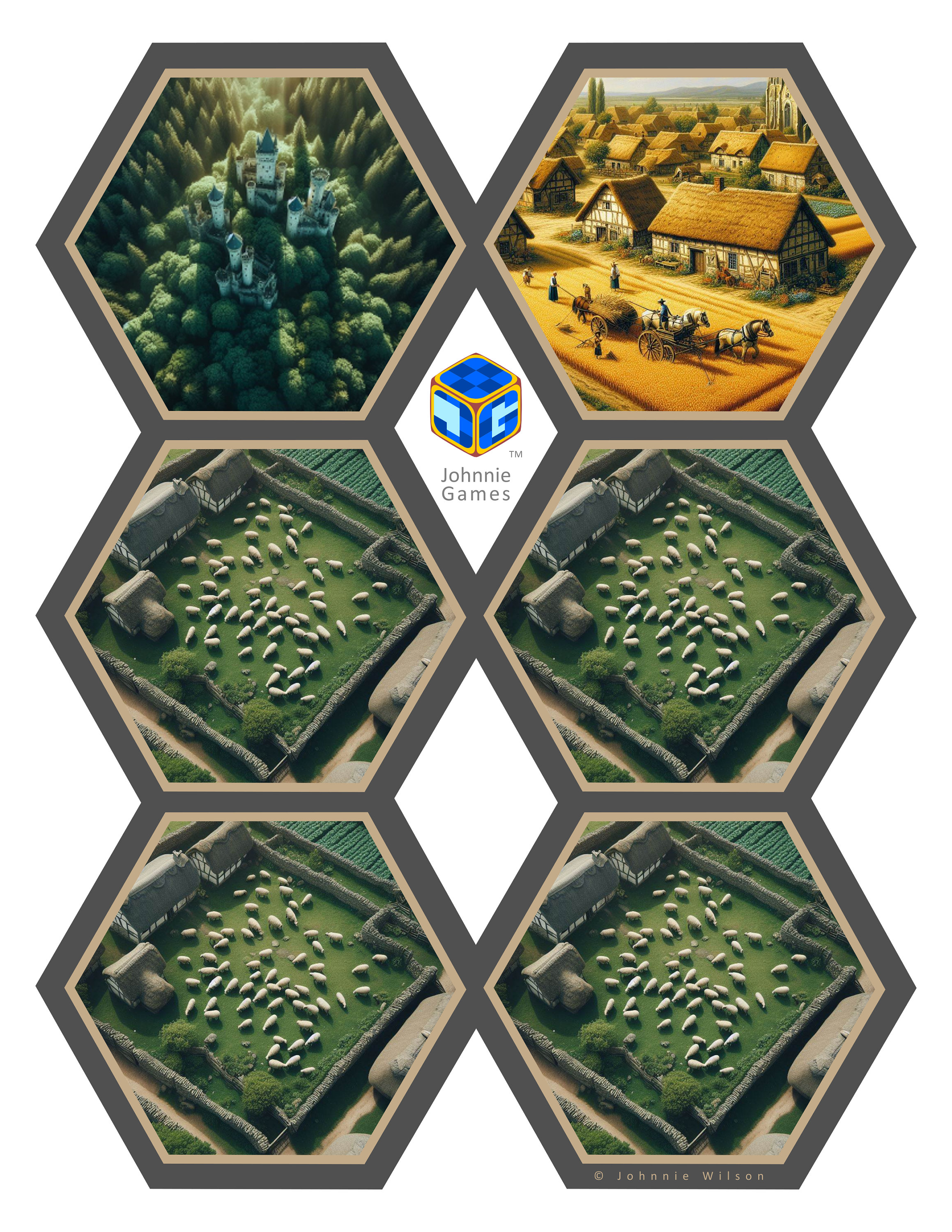 Medieval Custom Catan Tiles - Etsy