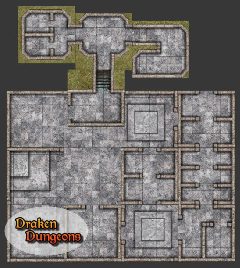 Draken Dungeons Sample Dungeon Tiles 917 - Etsy