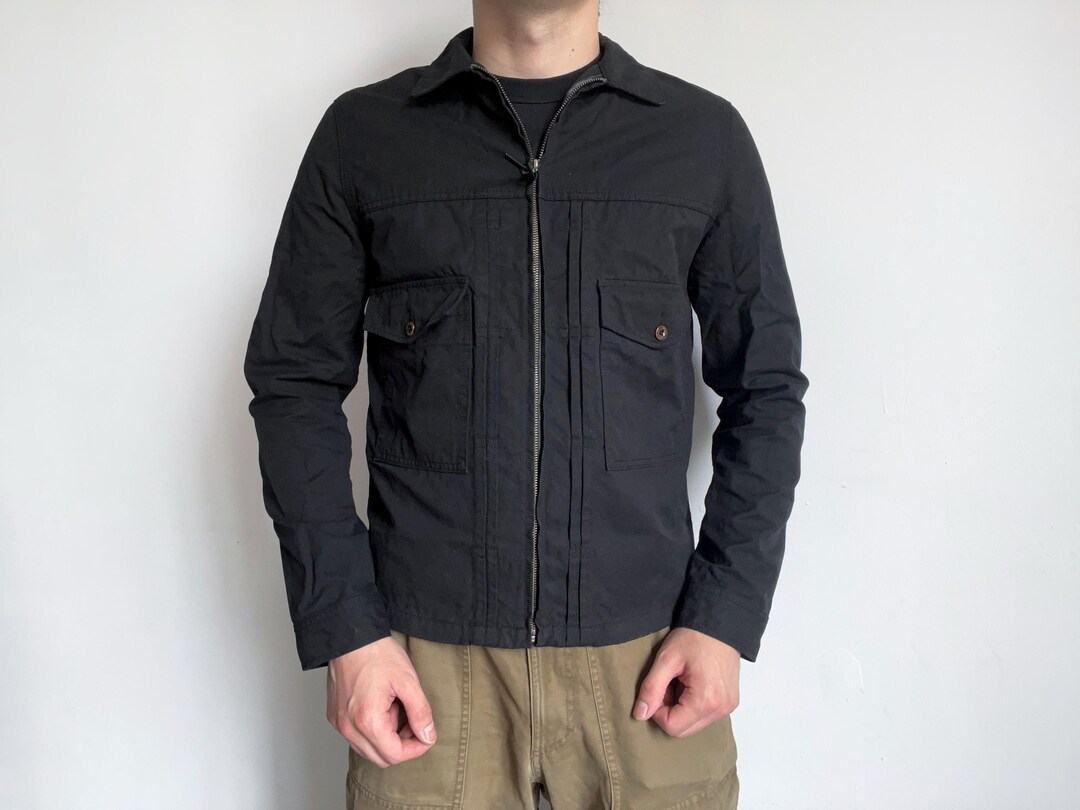 Pretty Green Canvas Jacket, Vintage Levi's Type 2 Style Black Cotton ...