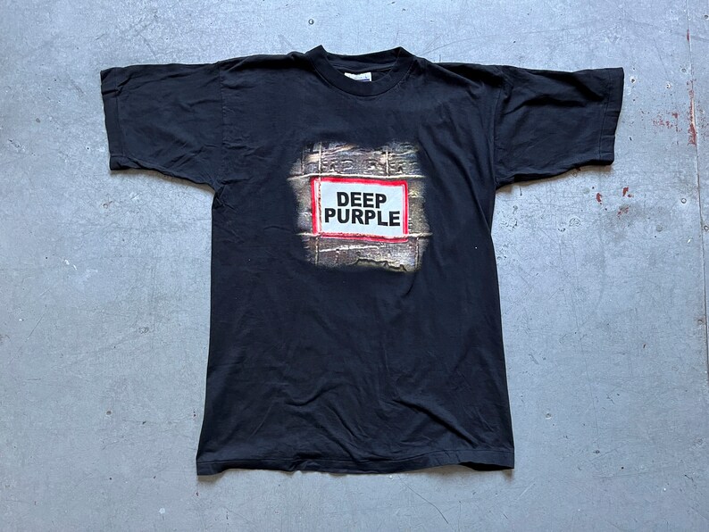 90s Deep Purple Single Stitch 50/50 Paper Thin Turbogadget Hard Rock ...