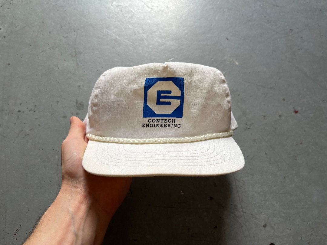 90s Vintage Capital Contech Engineering Construction off White Rope ...
