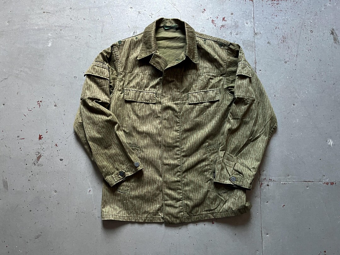 Strichtarn Camo Jacket, 60s Vintage East German NVA Army Military ...
