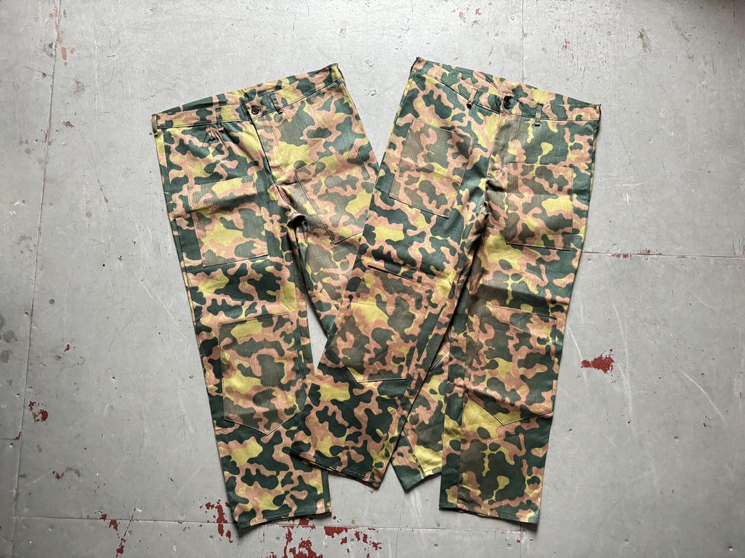 Soviet Union USSR Army Butan Ttsko Camo Eastern Europe Deadstock Cotton ...
