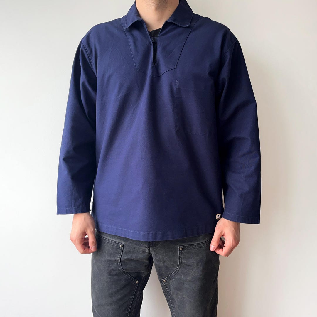Armor Lux Fisherman Smock, Vintage French Workwear, Sanforized Seafarer ...