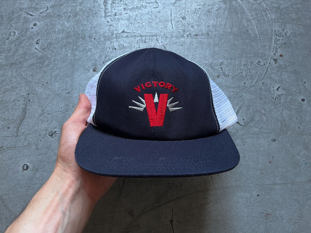 Victory Motorcycles Trucker Hat, Vintage 90s Unionwear Biker Snapback ...