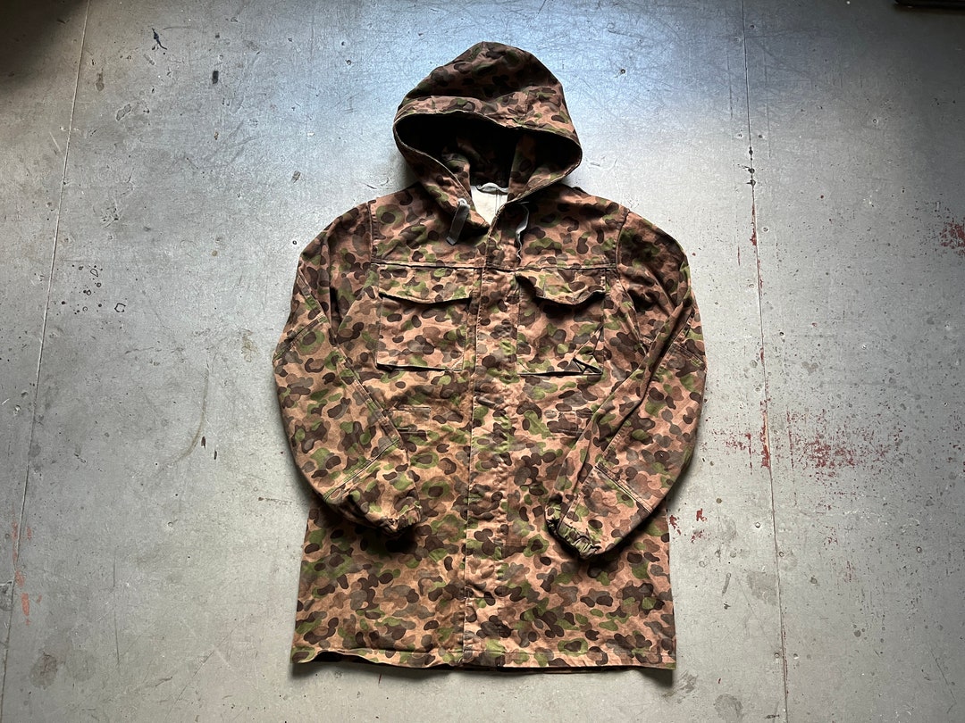70s Vintage 1972 Austrian Army HBA Erbsenmuster Pea Dot Camo Parka ...