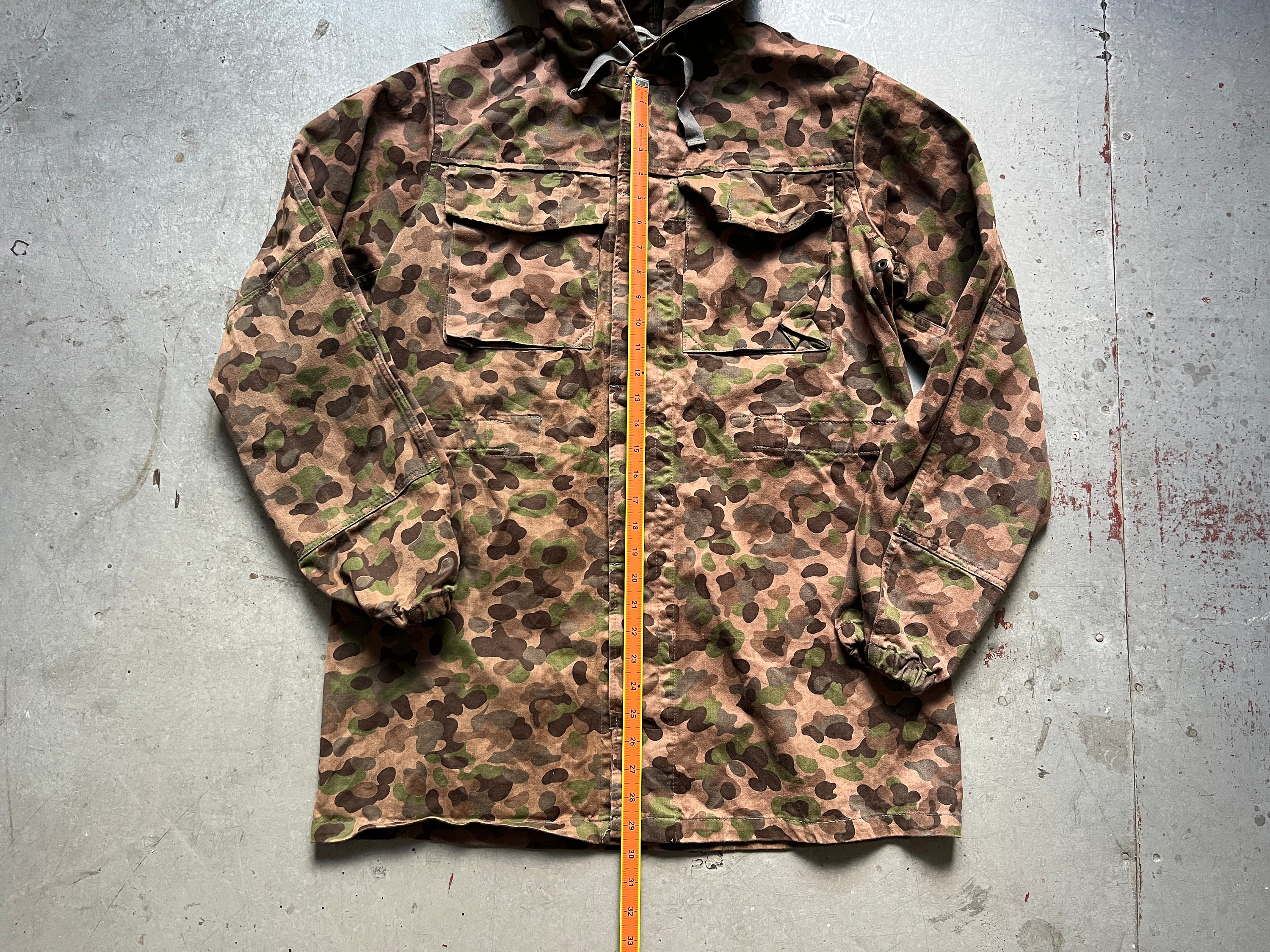70s Vintage 1972 Austrian Army HBA Erbsenmuster Pea Dot Camo Parka ...