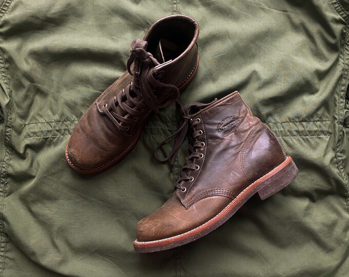 Chippewa 1901M29 Crazy Horse General Utility Service Brown Leather Work ...