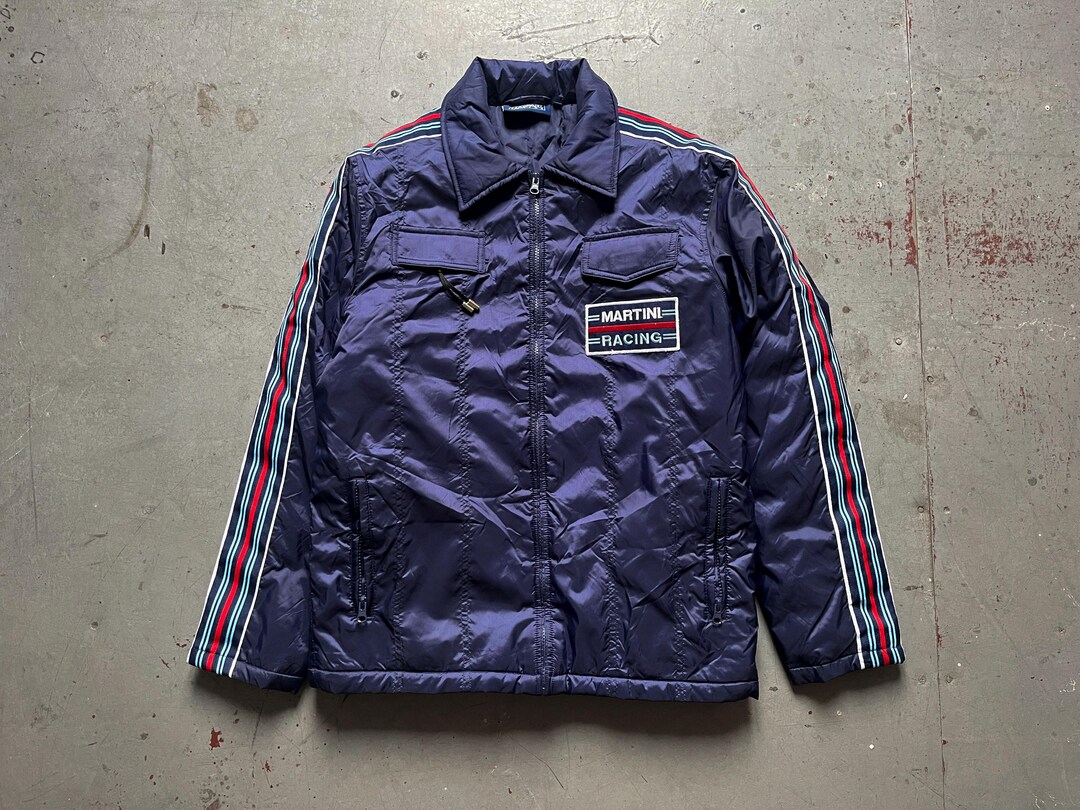 Martini Race Jacket, Vintage 80s Maxpart Martini Racing Team Dark Blue ...