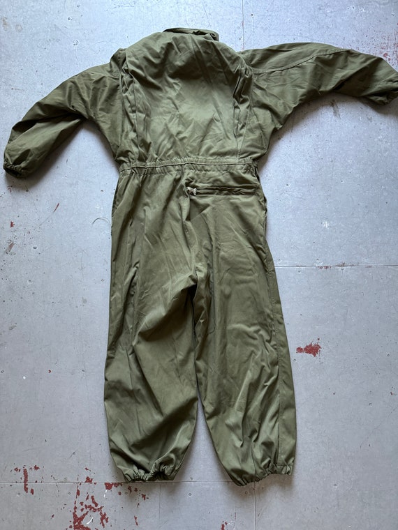 80s US army military mechanic flying utility sage oli… - Gem