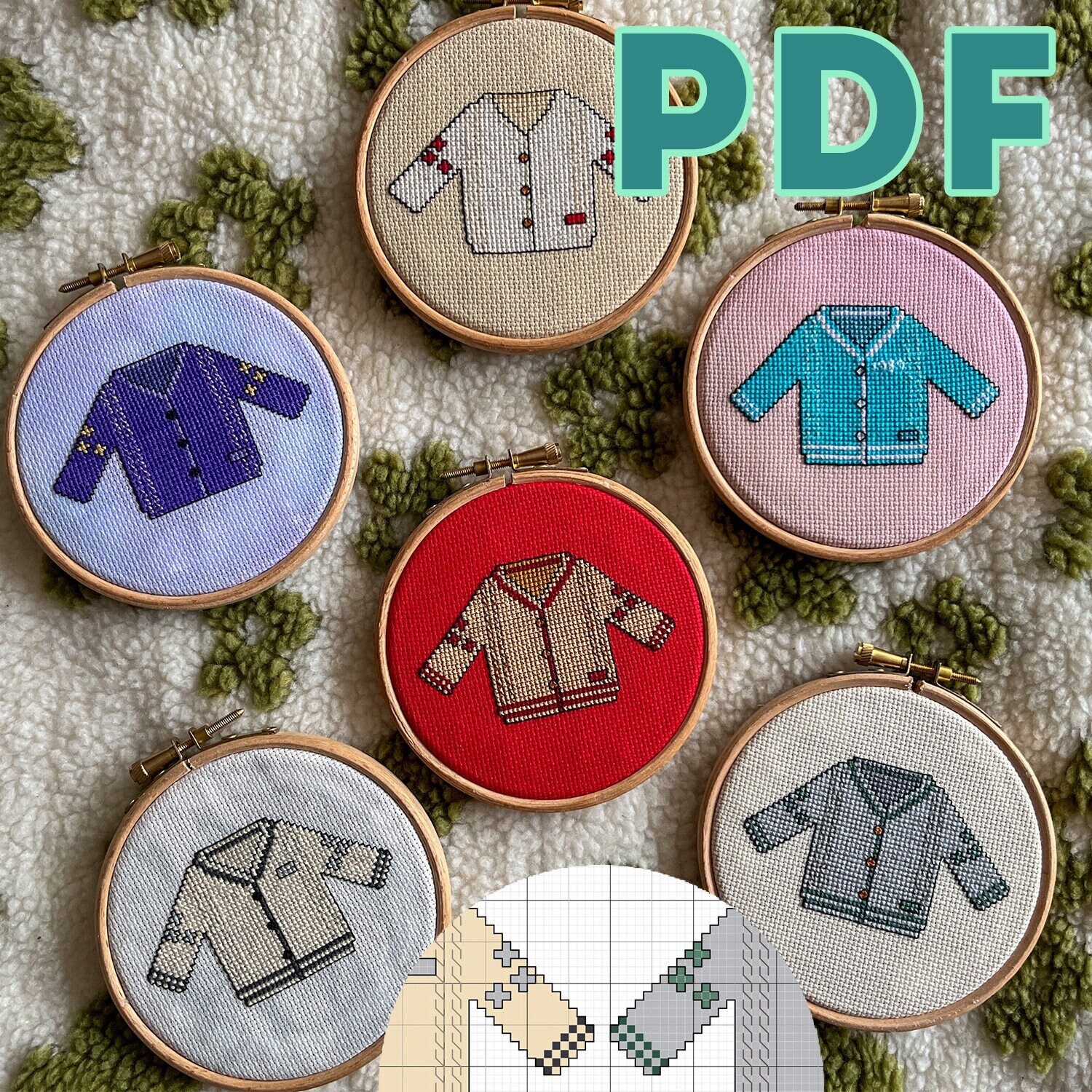 Taylor Swift CARDIGANS Inspired Cross Stitch Patterns PDF INSTANT ...