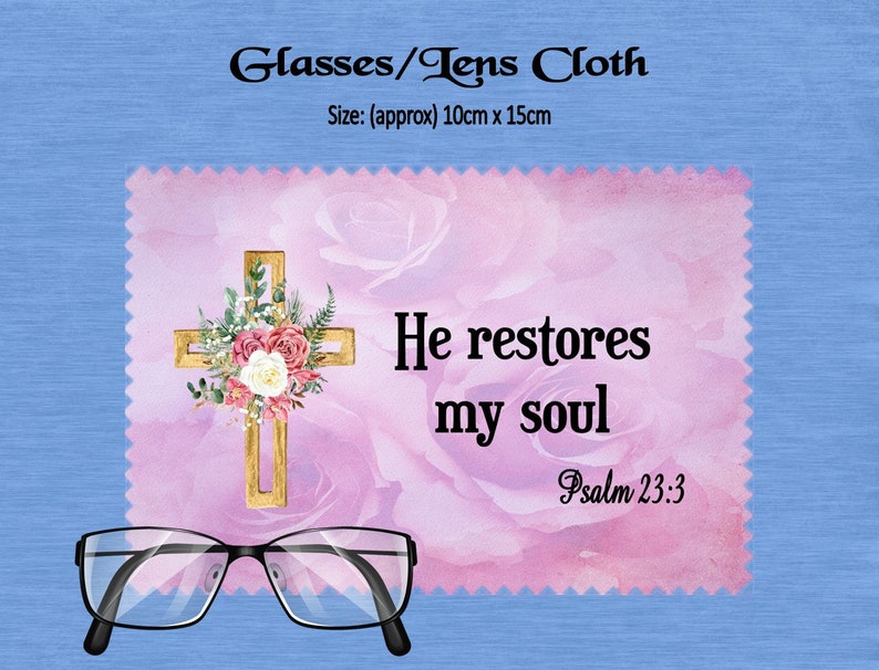 Christian Bible Verse Lens Cloth Corinthians John Luke Matthew Psalm - Etsy