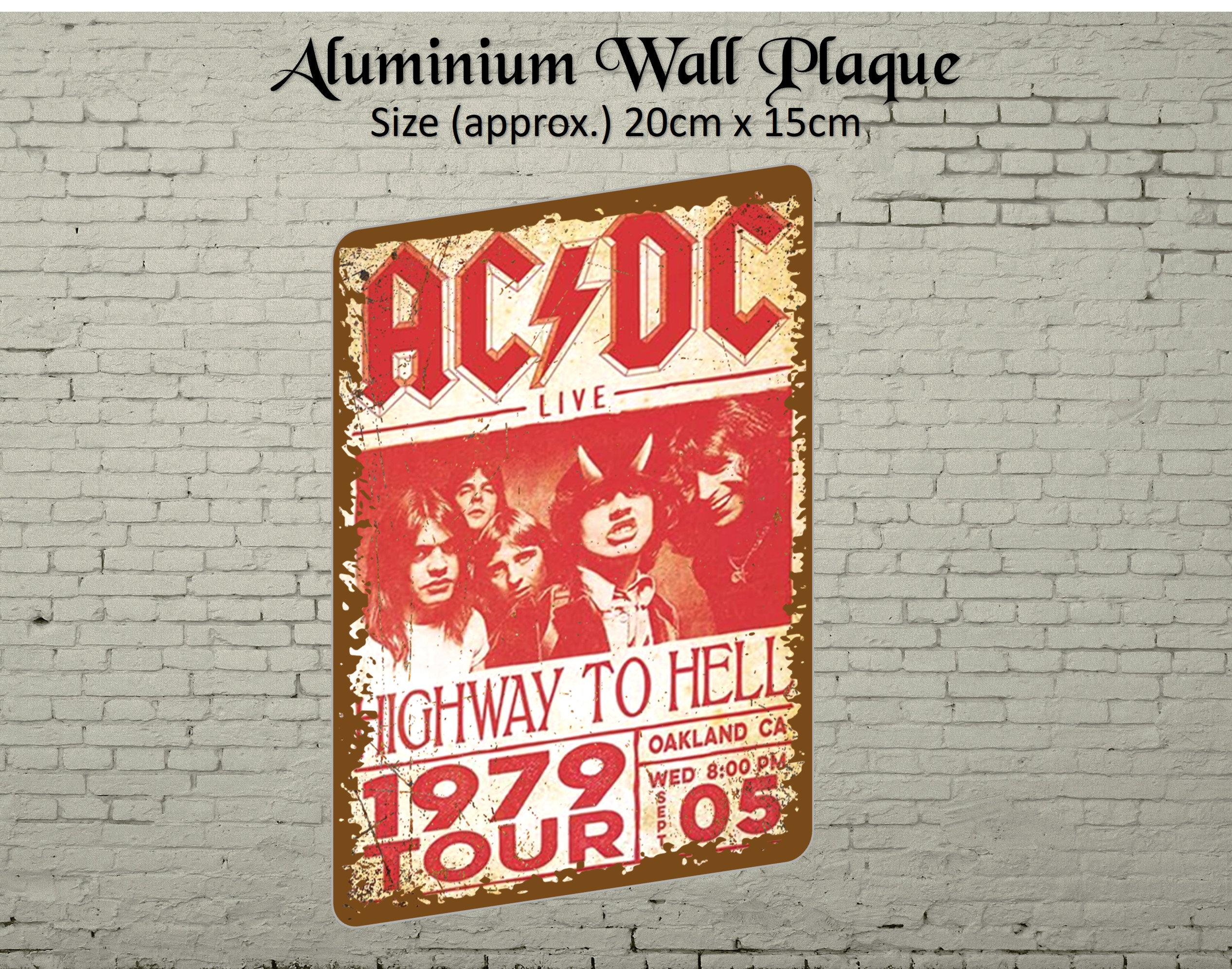 Retro Style Concert Aluminium Wall Plaque/sign - Etsy