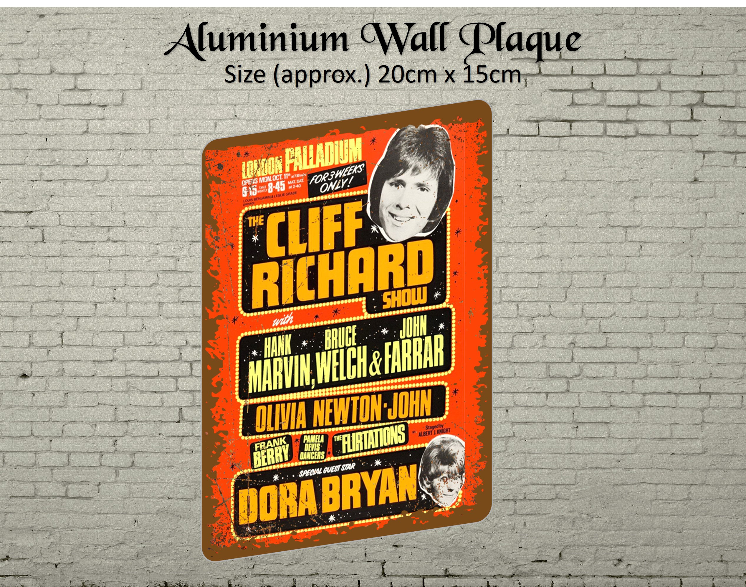 Retro Style Concert Aluminium Wall Plaque/sign - Etsy