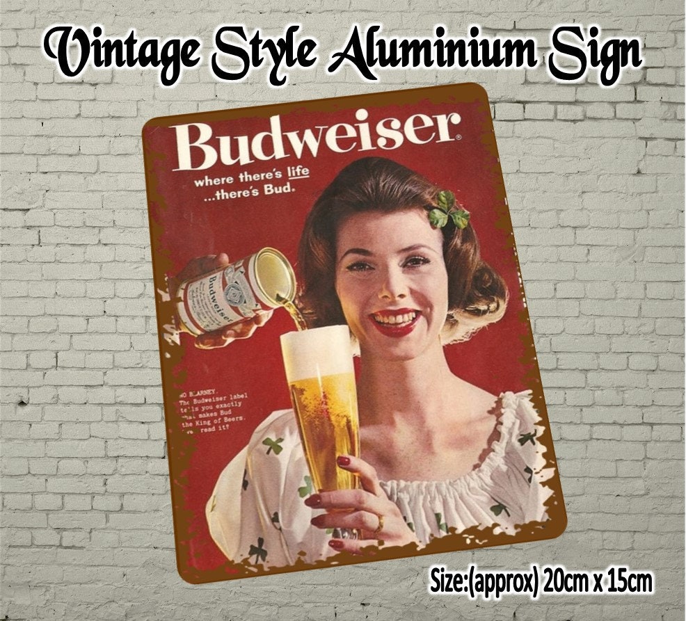 Retro Poster Style Beer Aluminium Wall Plaque/sign - Etsy