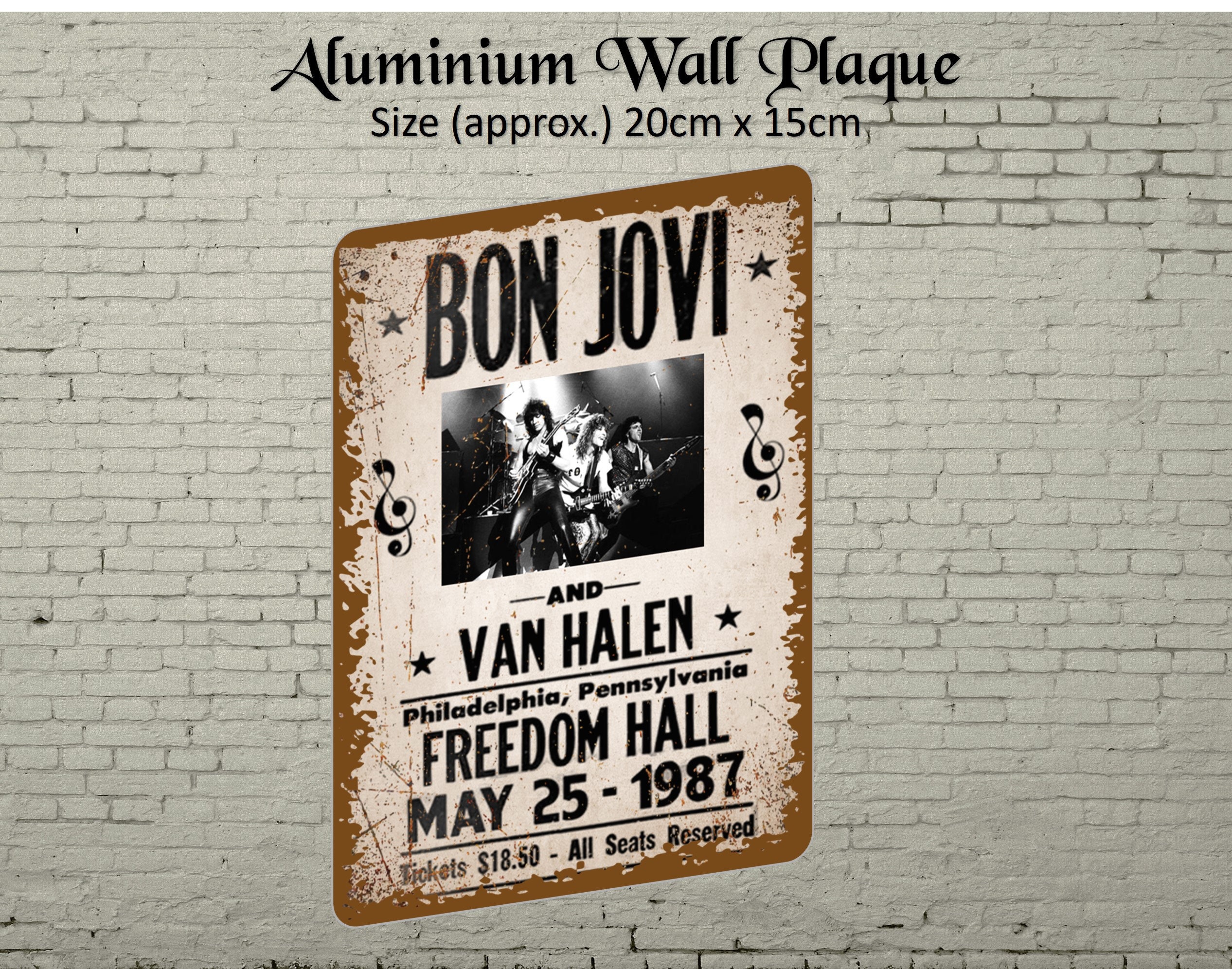 Retro Style Concert Aluminium Wall Plaque/sign - Etsy