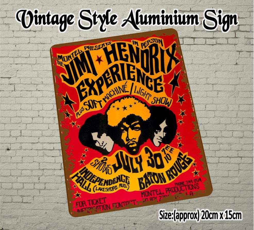 Retro Style Concert Aluminium Wall Plaque/sign - Etsy UK