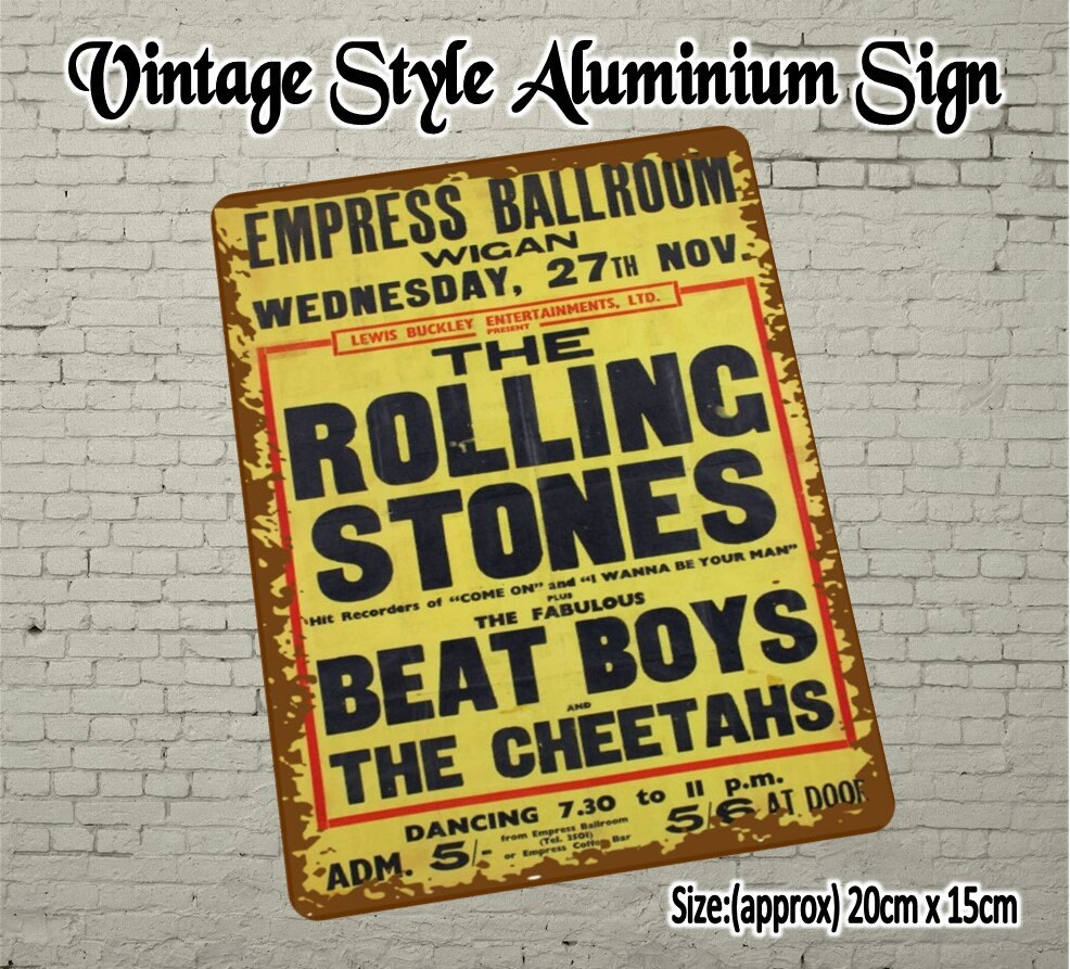 Retro Style Concert Aluminium Wall Plaque/sign - Etsy UK