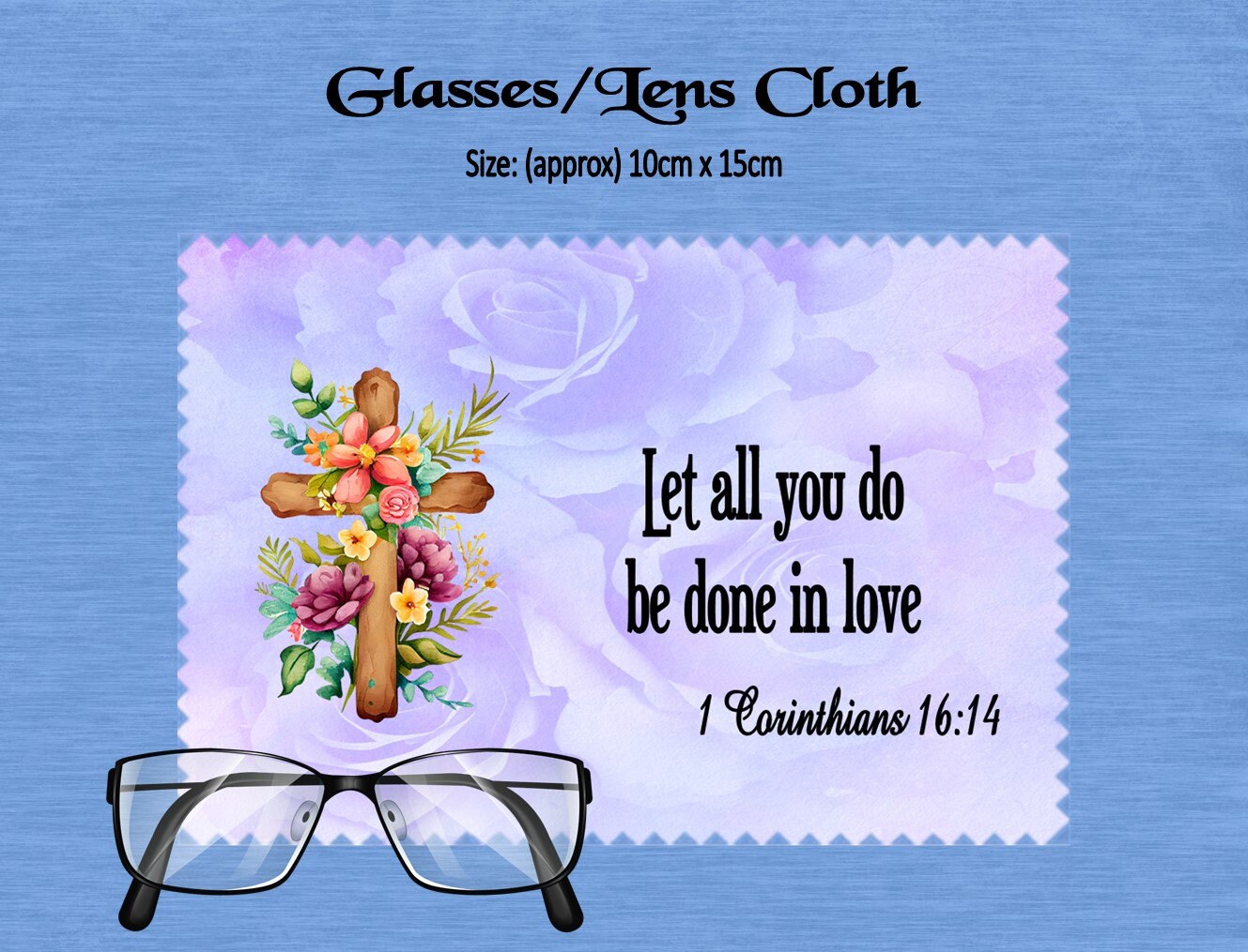 Christian Bible Verse Lens Cloth Corinthians John Luke Matthew Psalm - Etsy