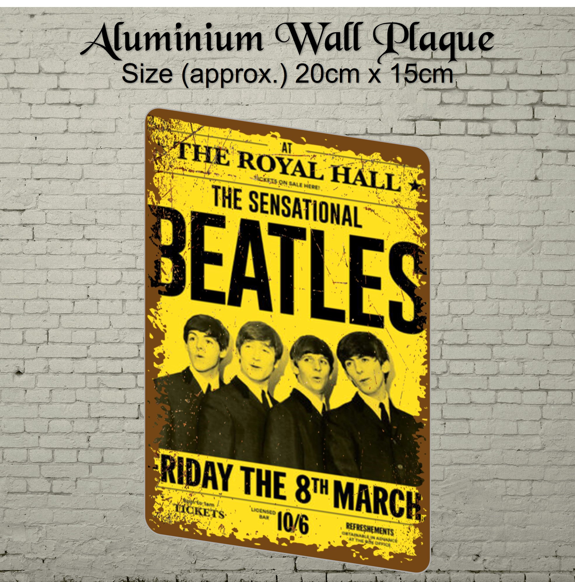 Retro Style Concert Aluminium Wall Plaque/sign - Etsy UK