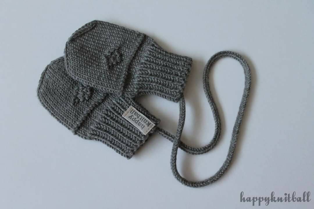 Knit Merino Wool Baby Mittens With String Cord Cable Knit - Etsy UK