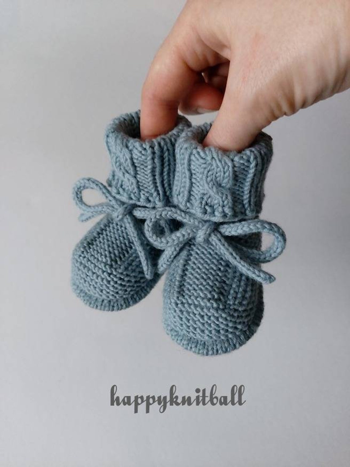 Knit Baby Cable Booties Pattern in PDF File Knit Baby Booties - Etsy