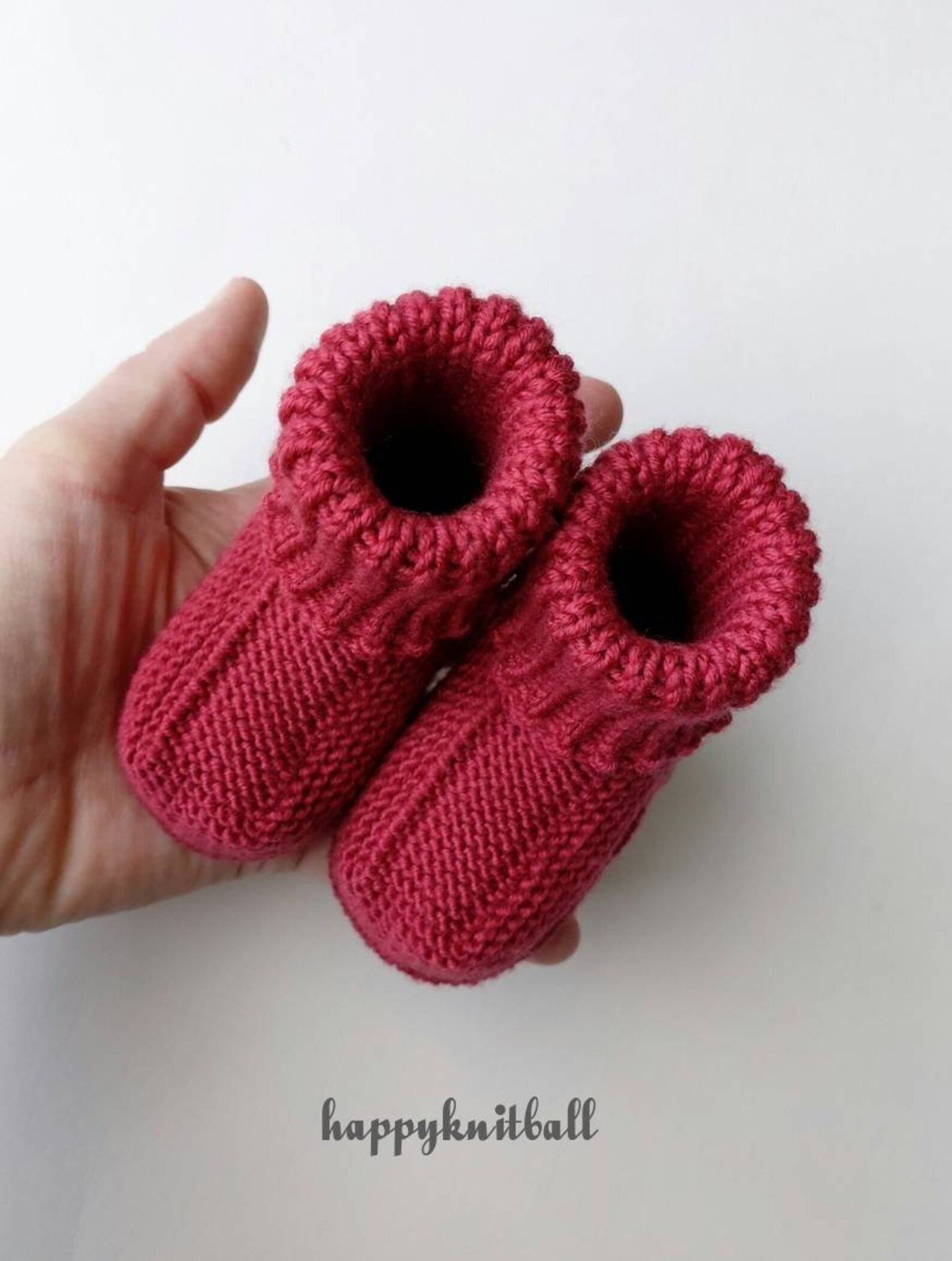 Handmade Merino Wool Baby Booties Cable Knit Newborn Merino - Etsy Ireland